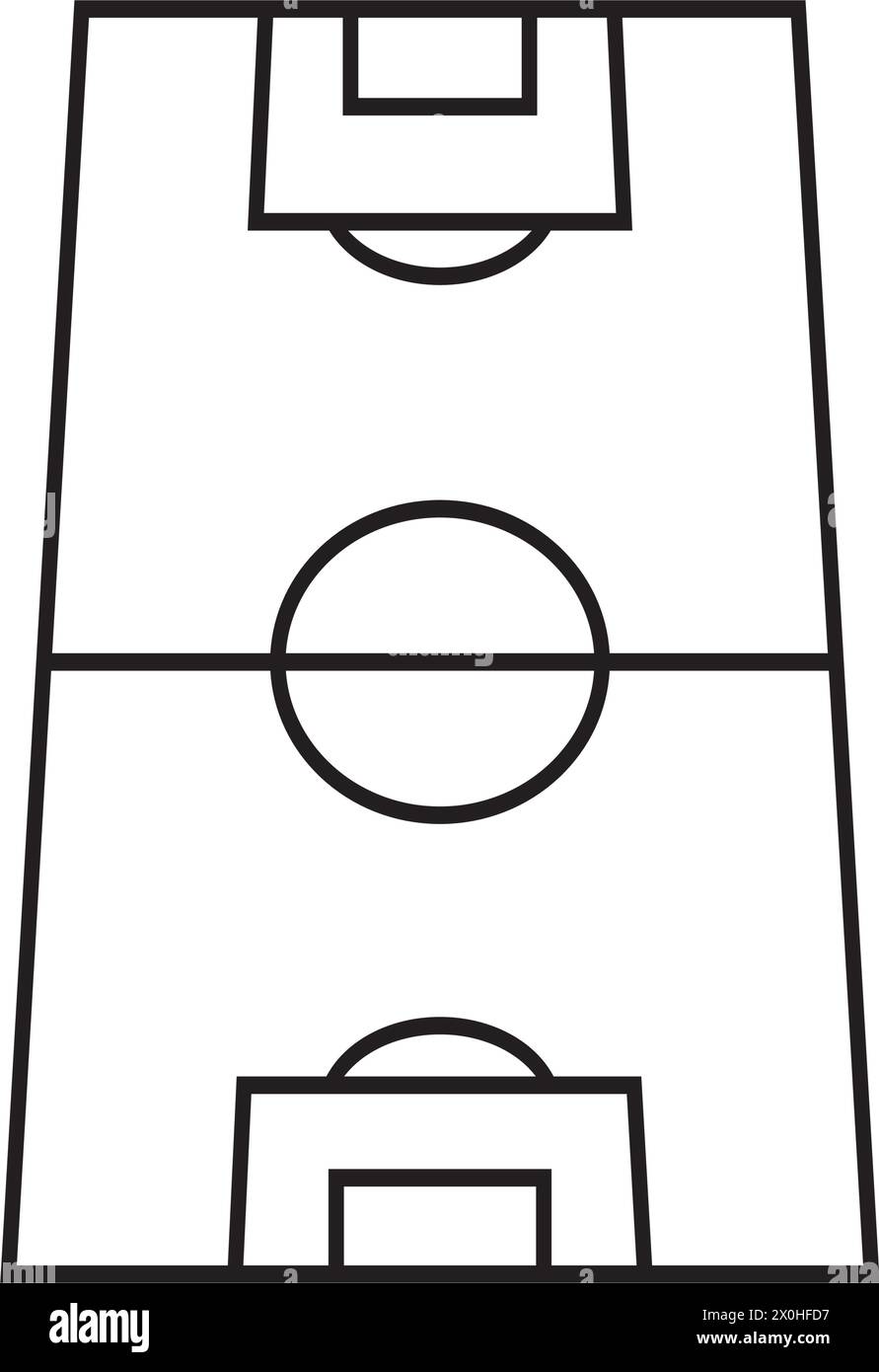 football field icon vector illustration symbol design Stock Vector ...