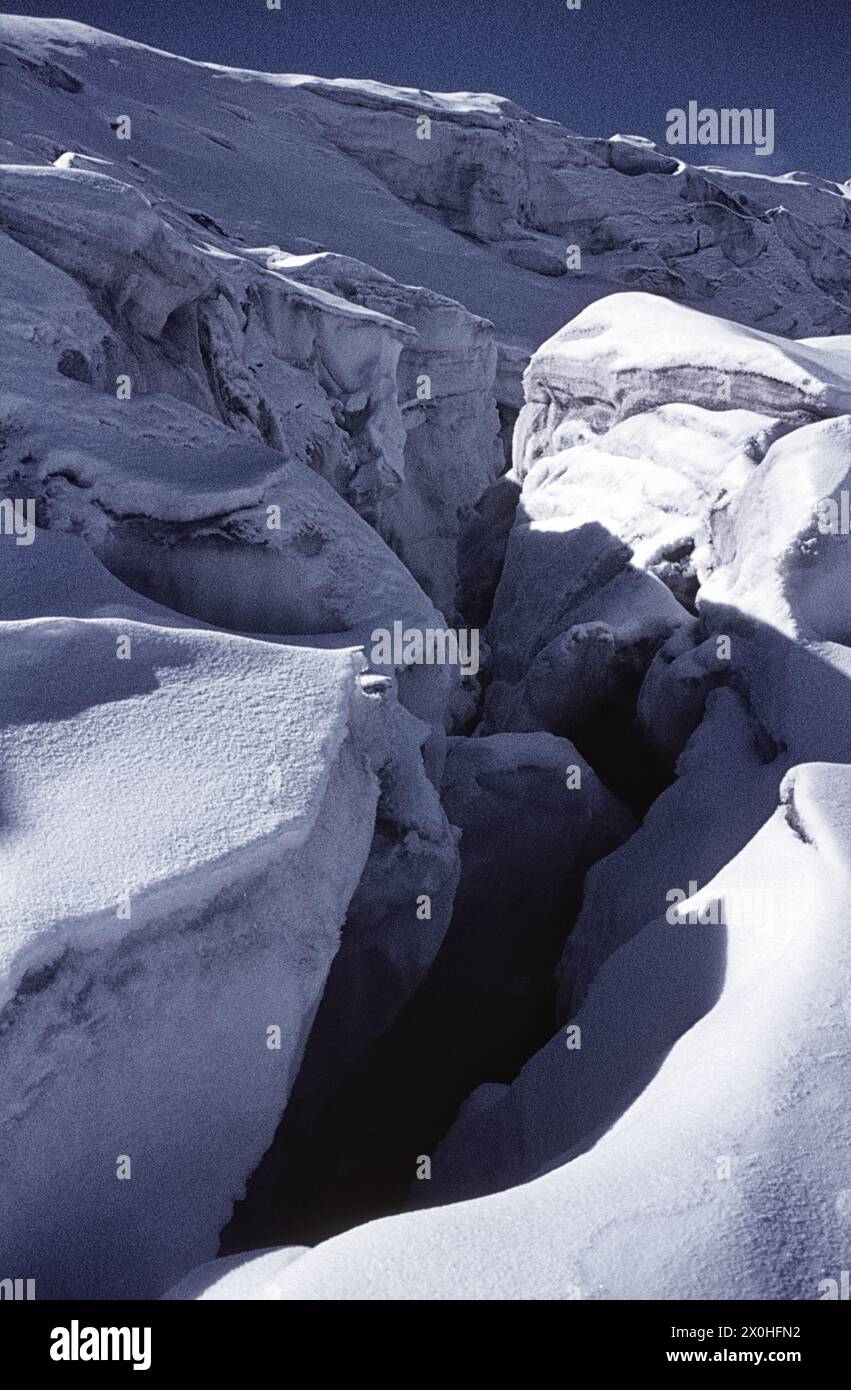 Glacier break at the foot of the Outer Black Ridge. [automated ...