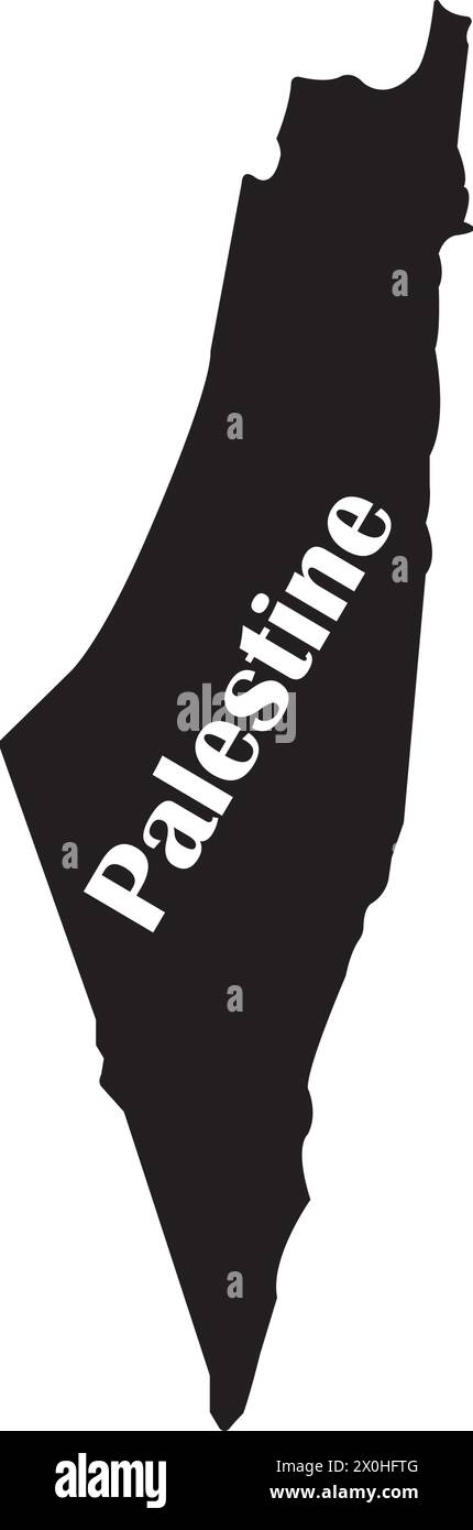 palestine map vector illustration symbol design Stock Vector Image ...