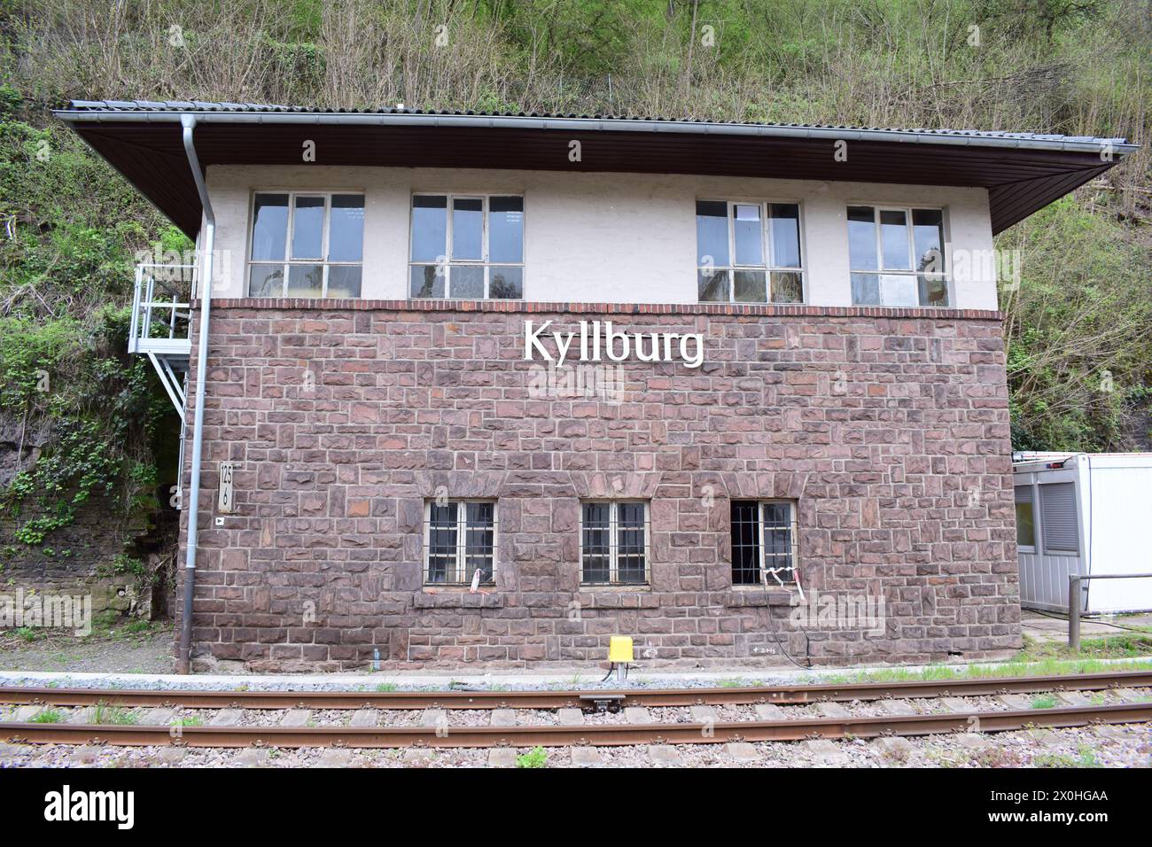historic and still operating train station of Kyllburg Stock Photo - Alamy