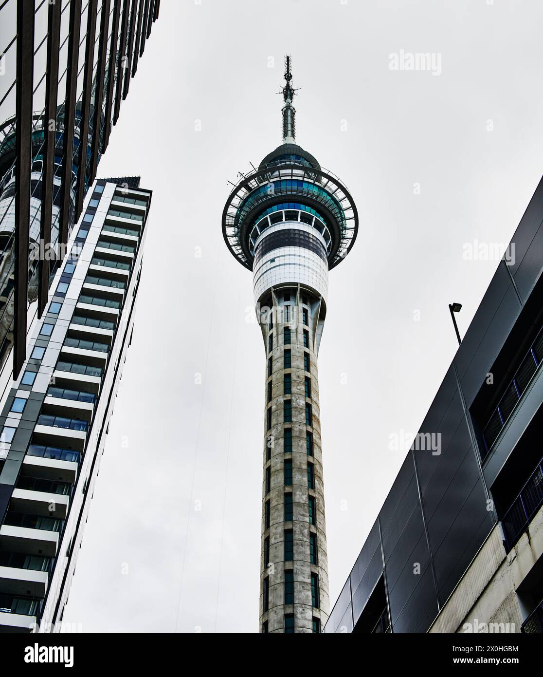 Auckland sky tower, Auckland City, North Island, New Zealand Stock ...