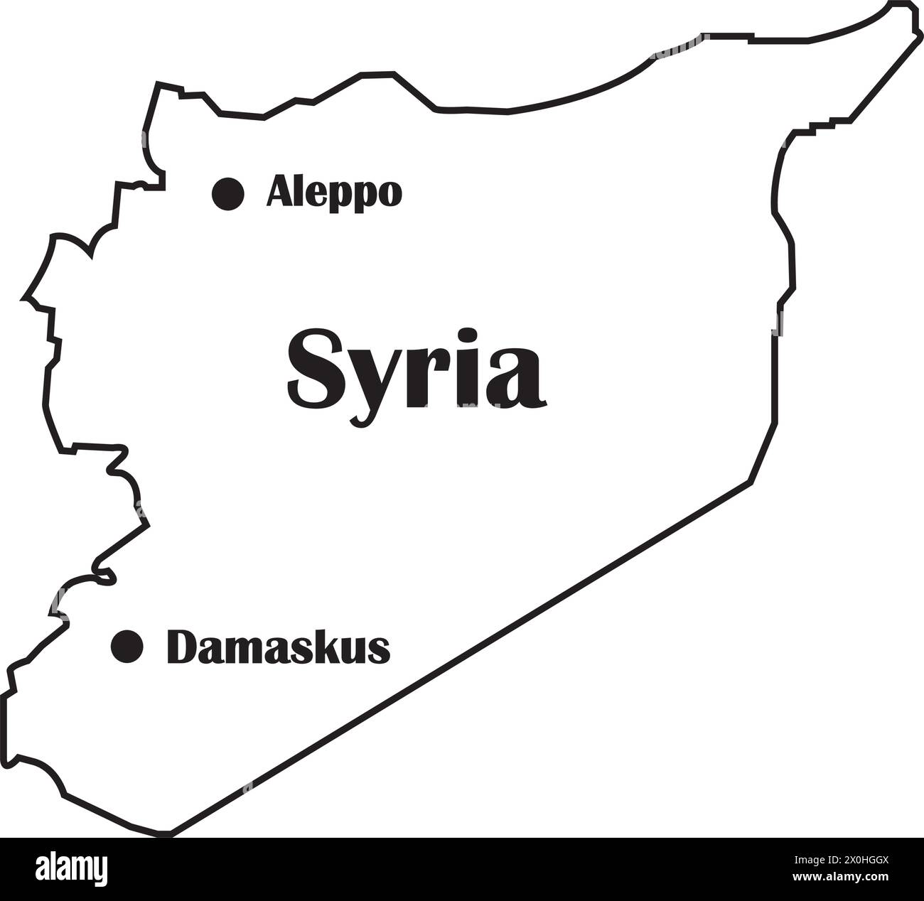 syria country map vector illustration symbol design Stock Vector Image ...