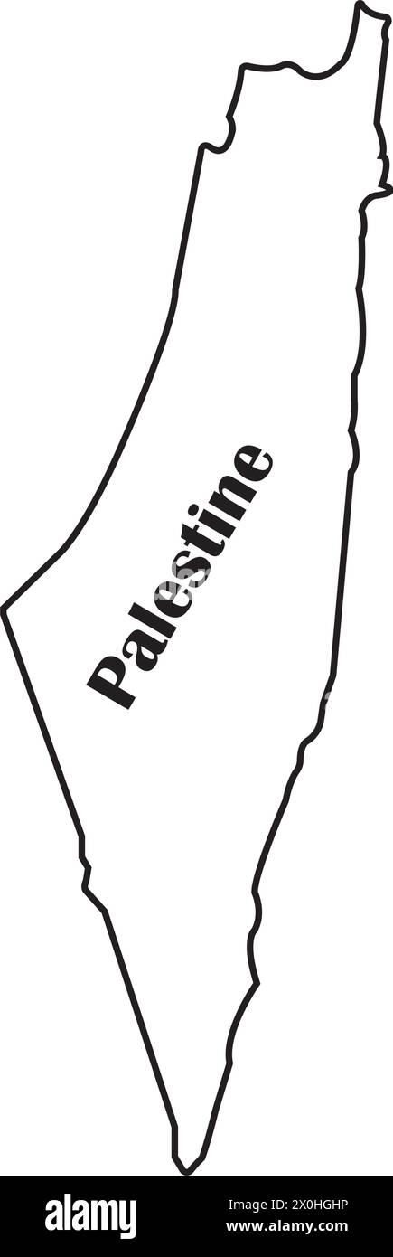 palestine map vector illustration symbol design Stock Vector Image ...