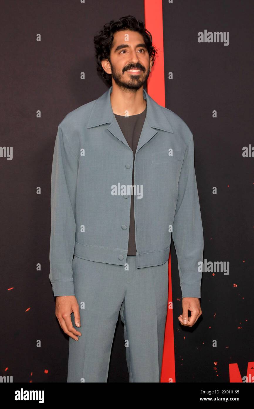 LOS ANGELES - APR 4: Dev Patel at the Monkey Man Los Angelesw Premiere ...