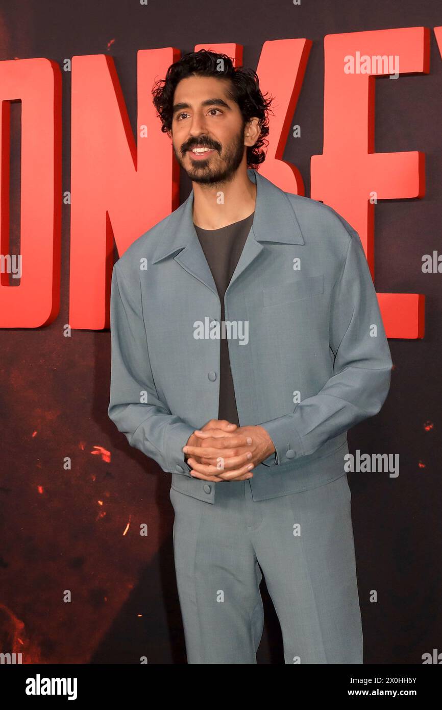LOS ANGELES - APR 4: Dev Patel at the Monkey Man Los Angelesw Premiere ...