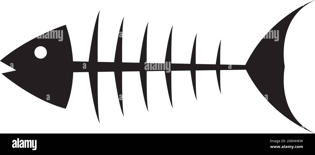 fishbone icon vector illustration symbol design Stock Vector Image ...