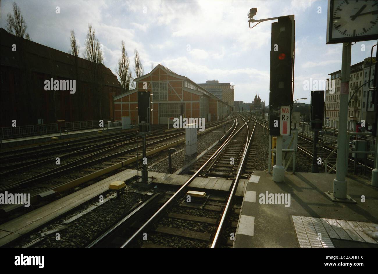 Warschauerstraße subway station the various operating facilities ...