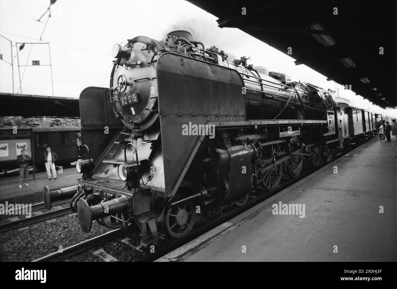 Class 62 steam locomotive probably in Radebeul (narrow-gauge wagon in ...