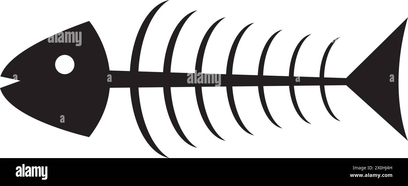 fishbone icon vector illustration symbol design Stock Vector Image ...
