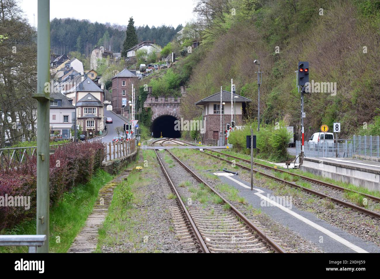 railroad tunnel under Kyllburg Stock Photo - Alamy