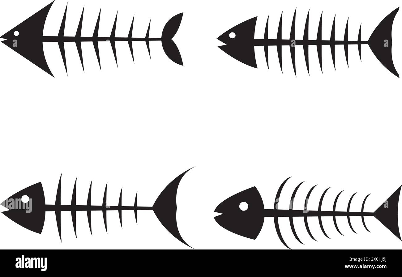 fishbone icon vector illustration symbol design Stock Vector Image ...