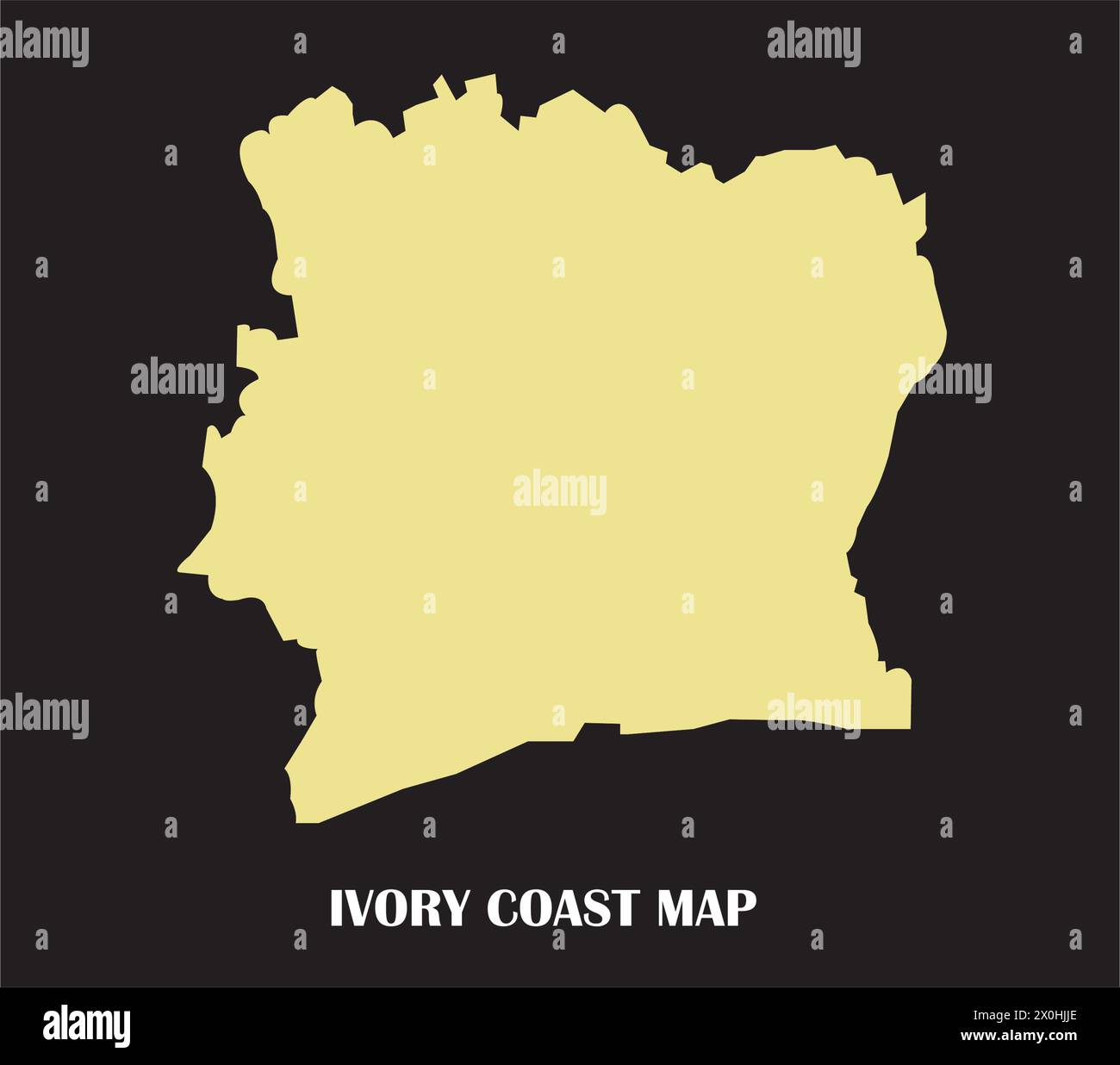 ivory coast map icon vector illustration symbol design Stock Vector ...