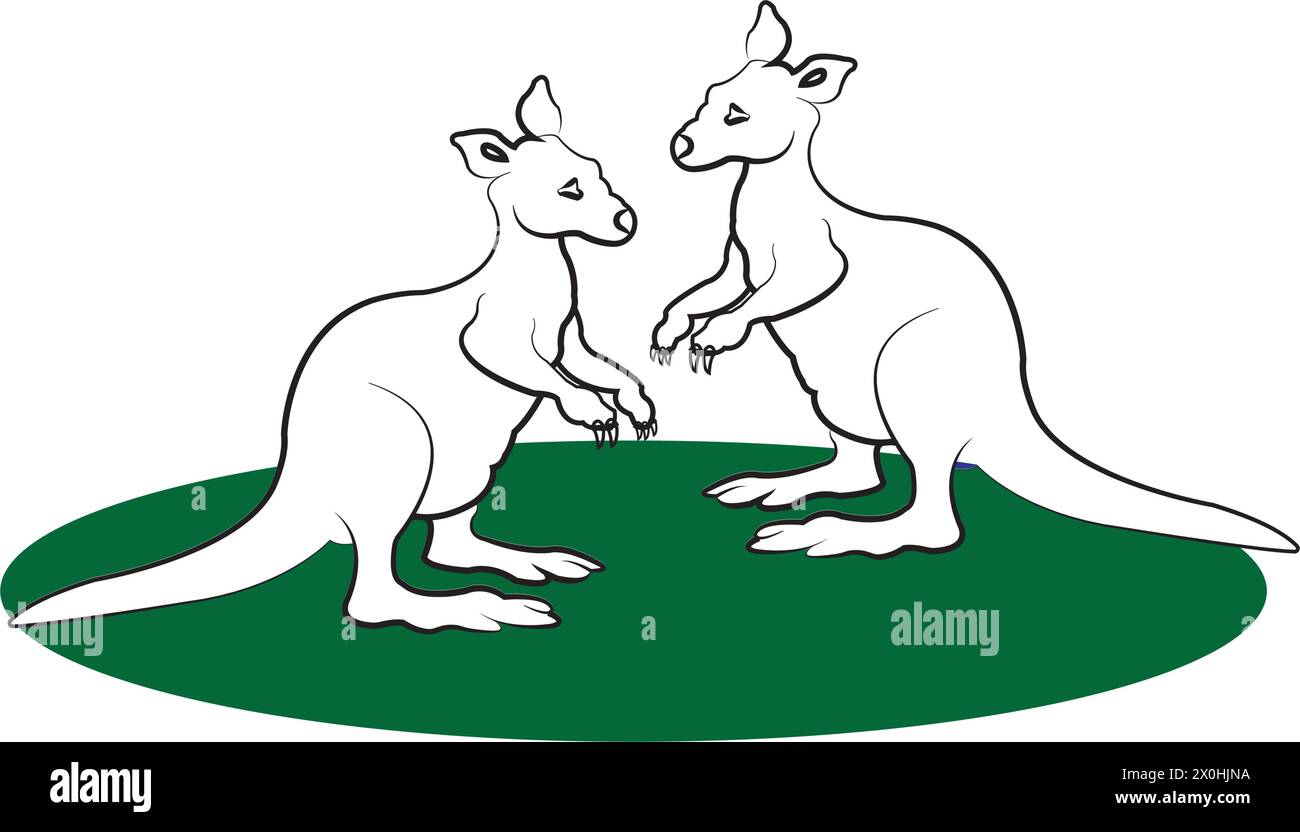 kangaroo icon vector illustration simple design Stock Vector Image ...