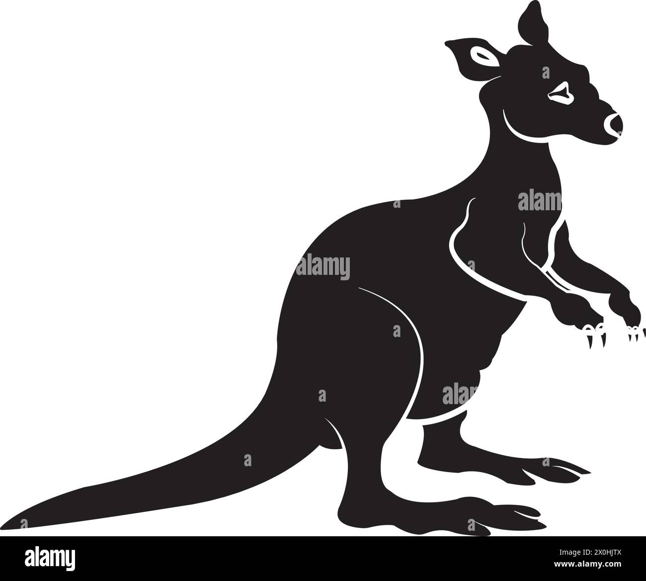 kangaroo icon vector illustration simple design Stock Vector Image ...