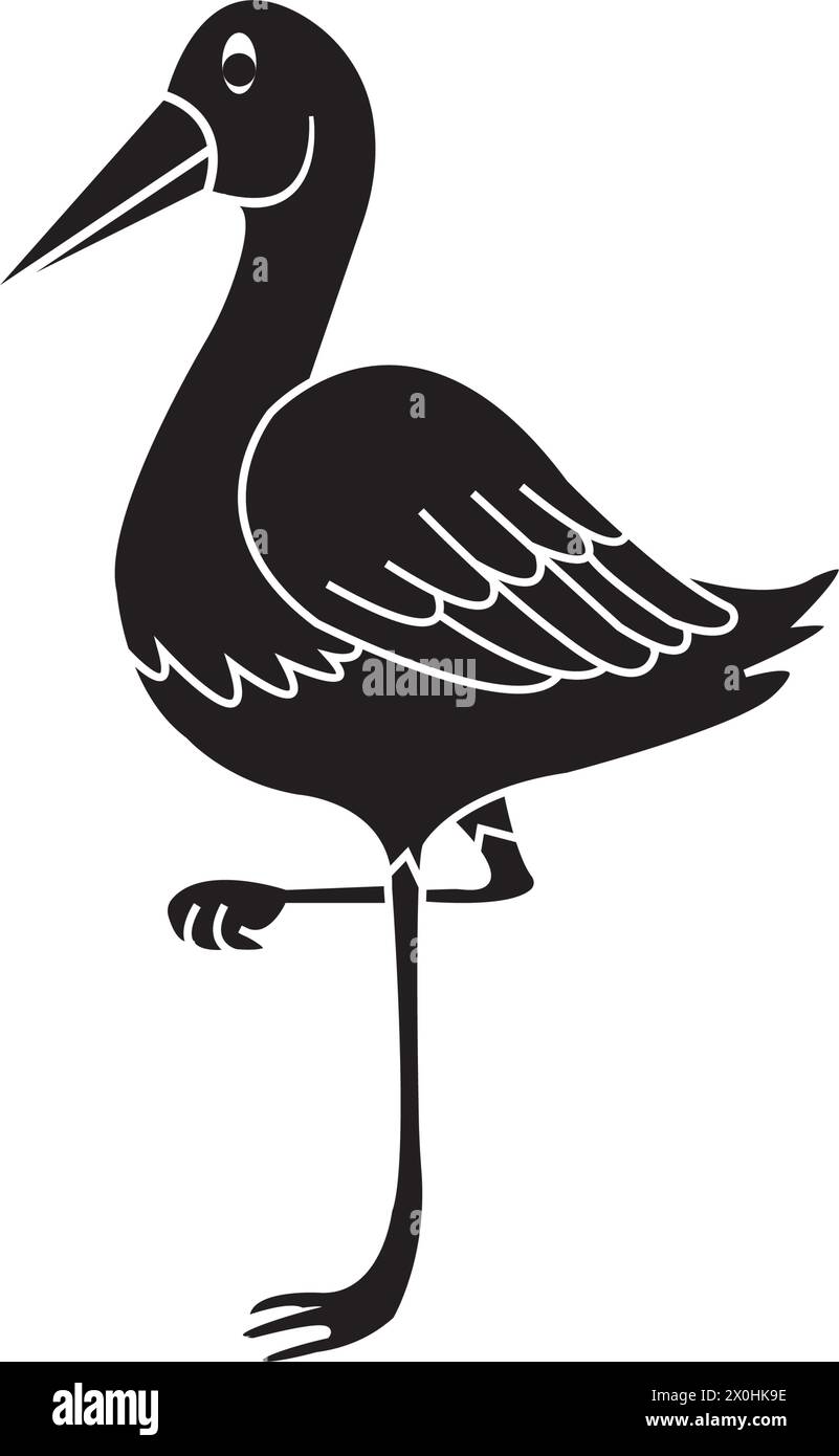 Leaping bird Stock Vector Images - Alamy