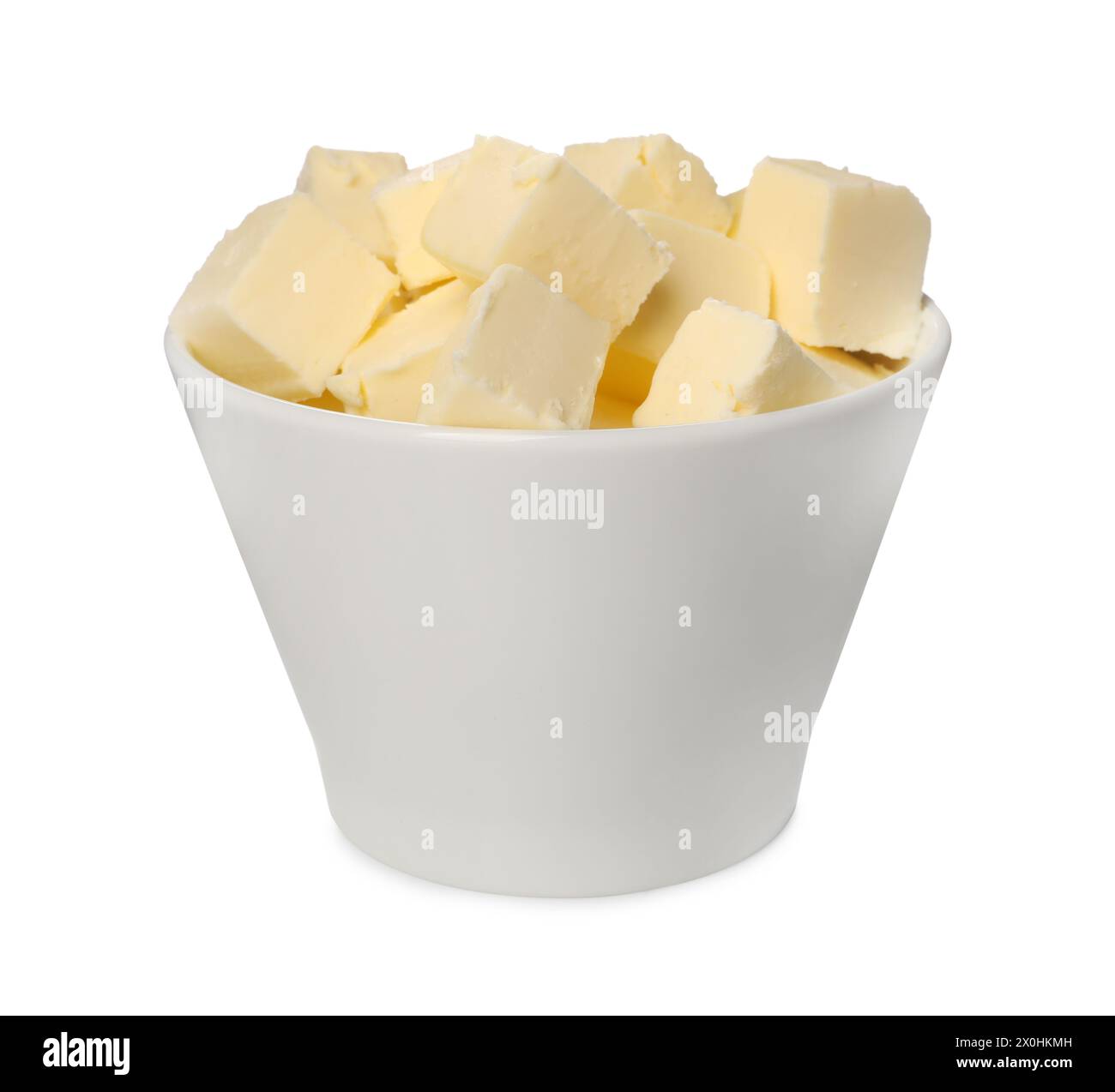 Butter cubes in white Cut Out Stock Images & Pictures - Alamy