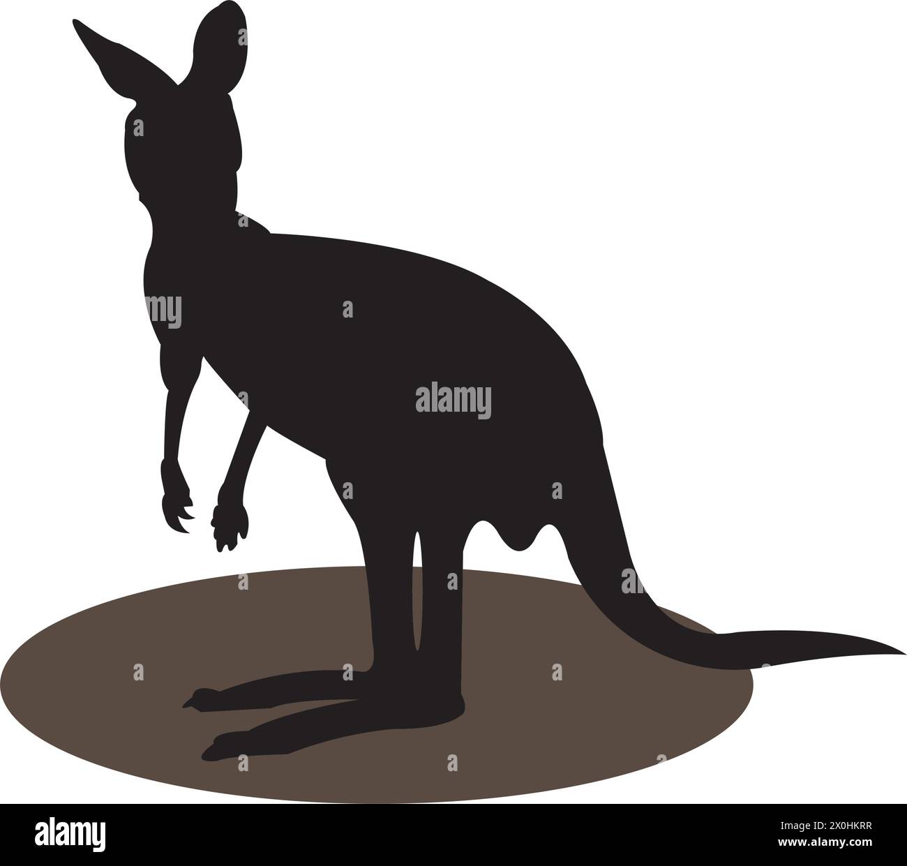 kangaroo icon vector illustration simple design Stock Vector Image ...