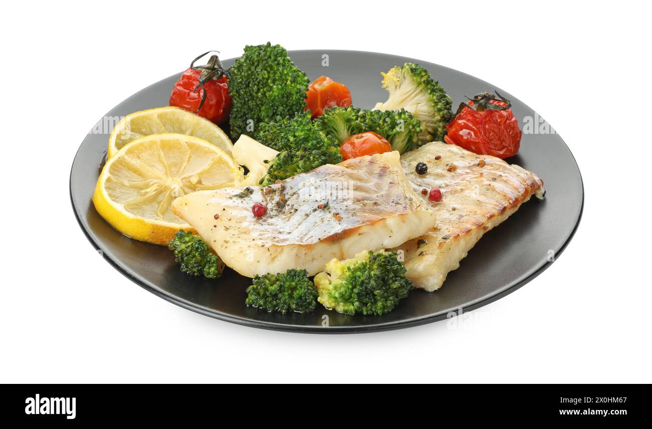 Eating baked cod vegetables hi-res stock photography and images - Alamy