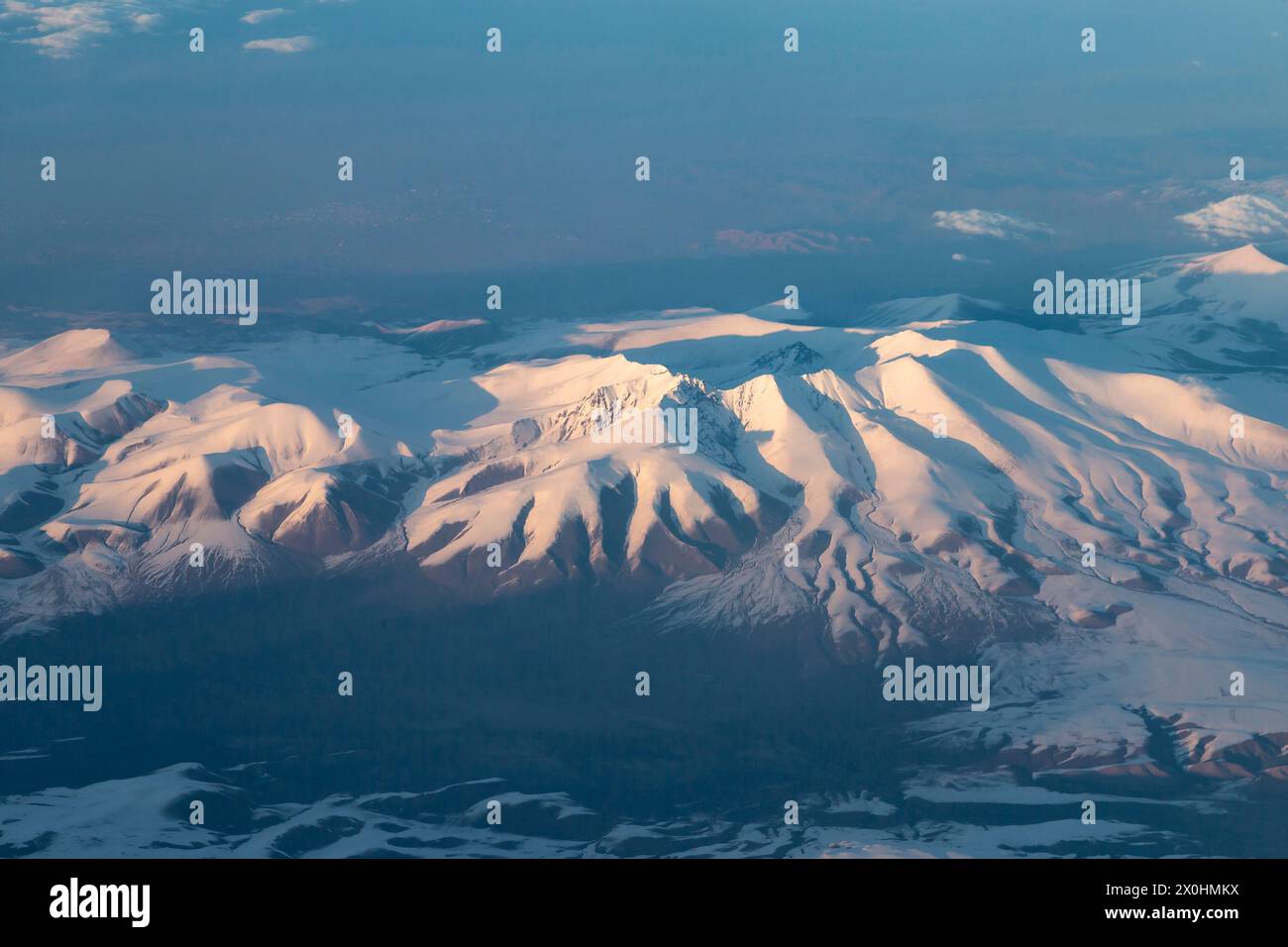 Window view over Romania from Malaysia Airlines Berhad Airbus A350 on ...