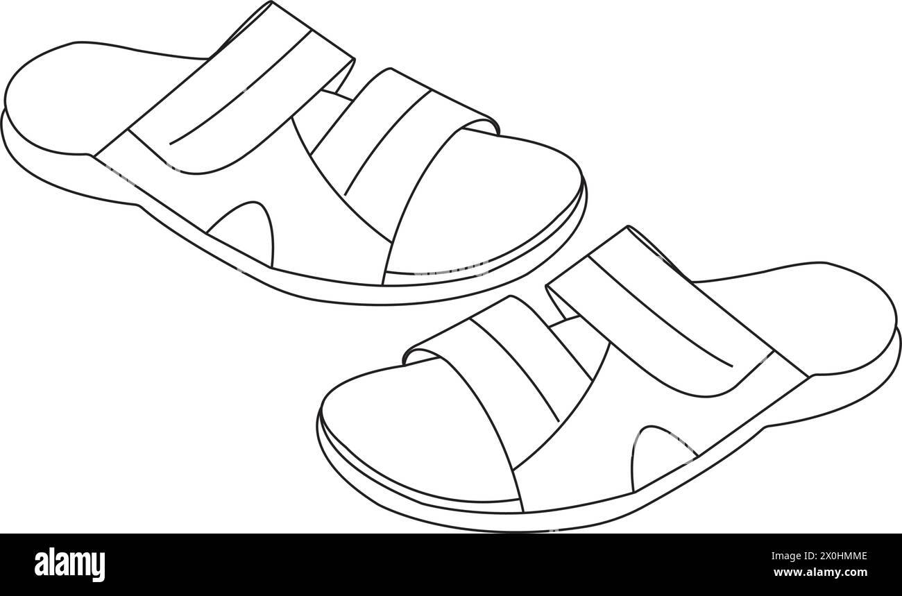 Fabric sandals Black and White Stock Photos & Images - Alamy
