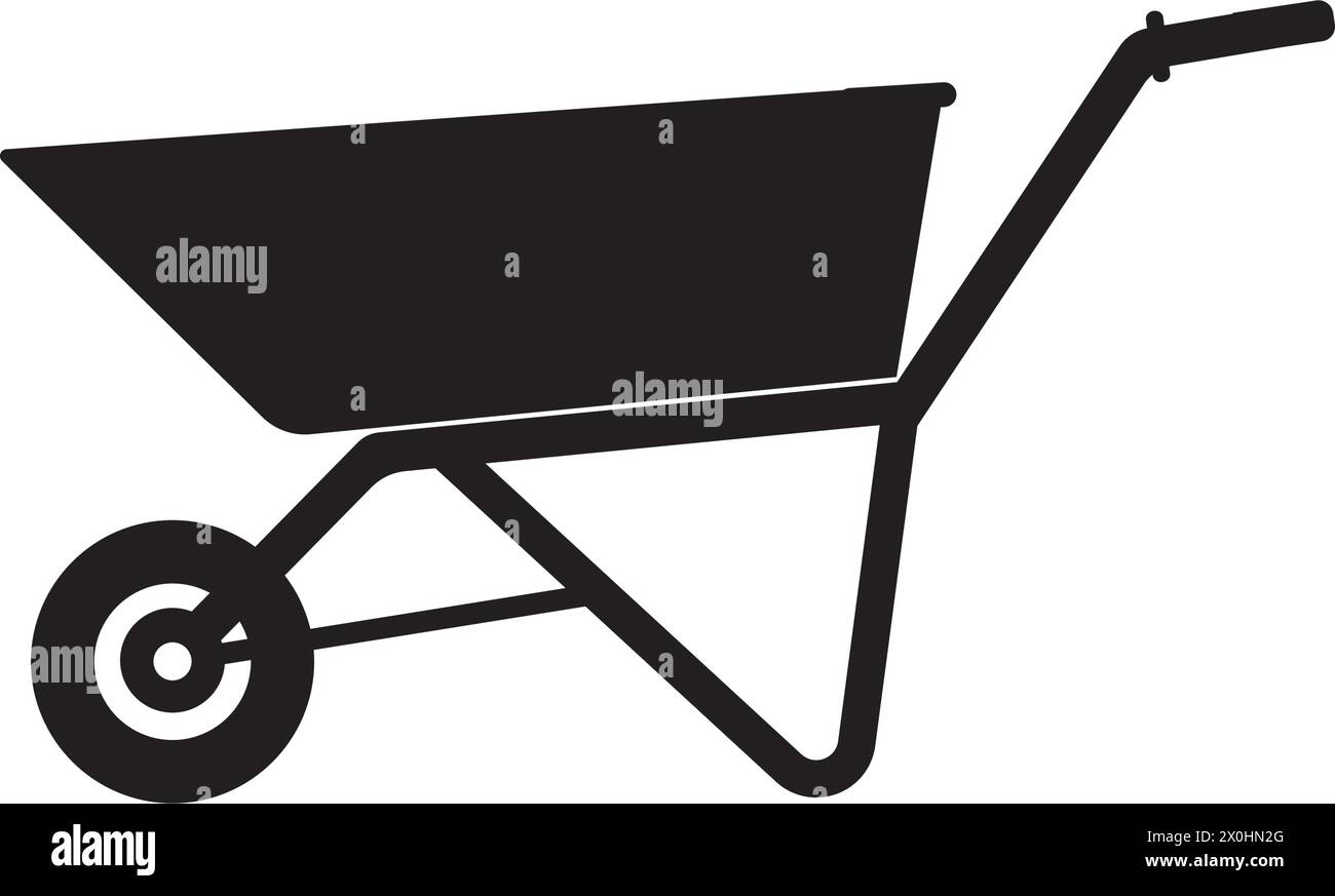 wheelbarrow vector icon,illustration logo design Stock Vector Image ...