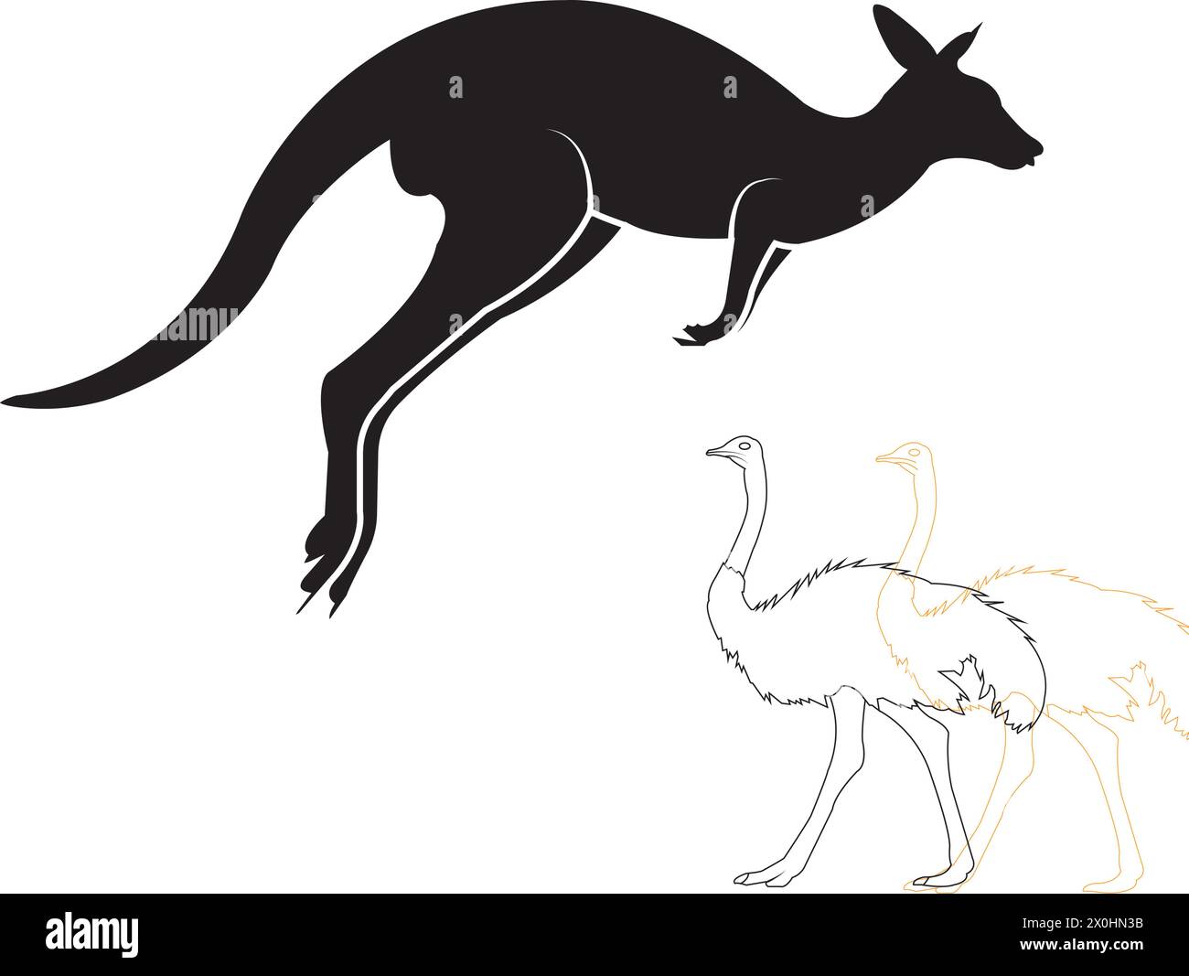 kangaroo icon vector illustration simple design Stock Vector Image ...