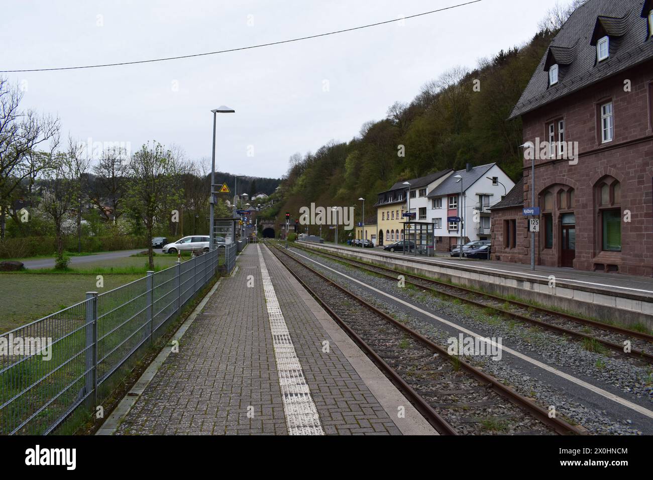 historic and still operating train station of Kyllburg Stock Photo - Alamy