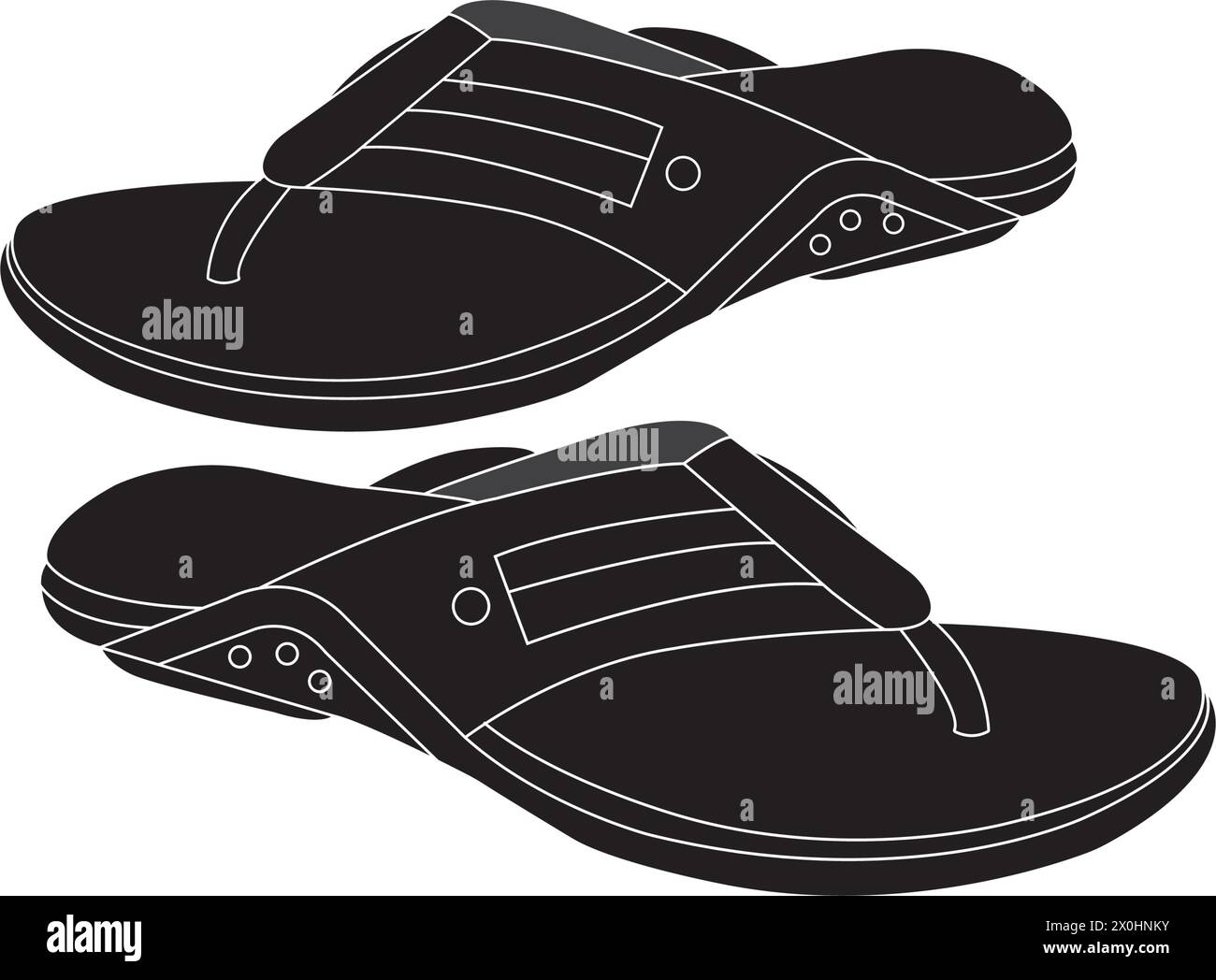 Fabric sandals Black and White Stock Photos & Images - Alamy