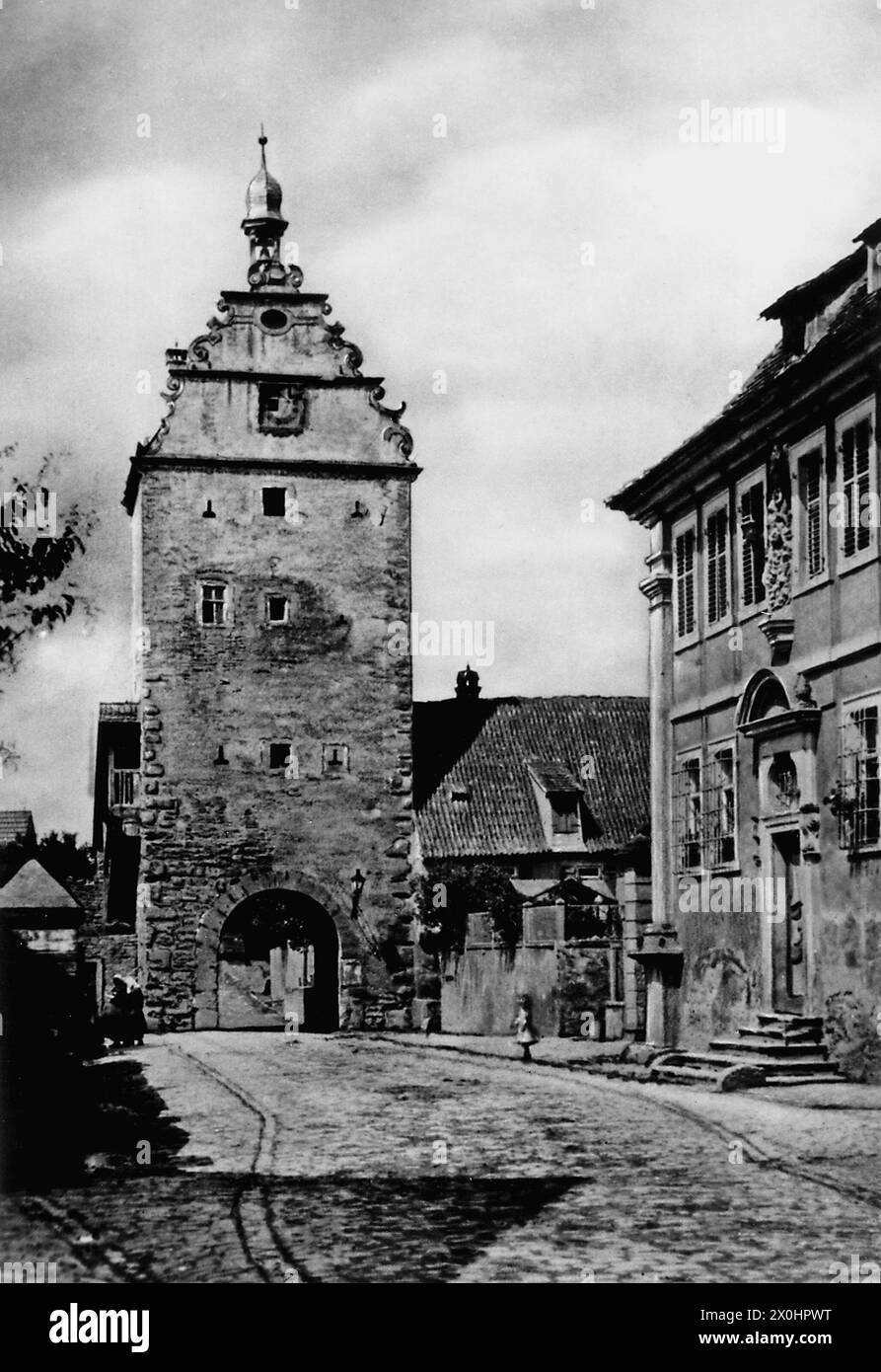Lower gate, western main gate with Renaissance pediment [automated ...