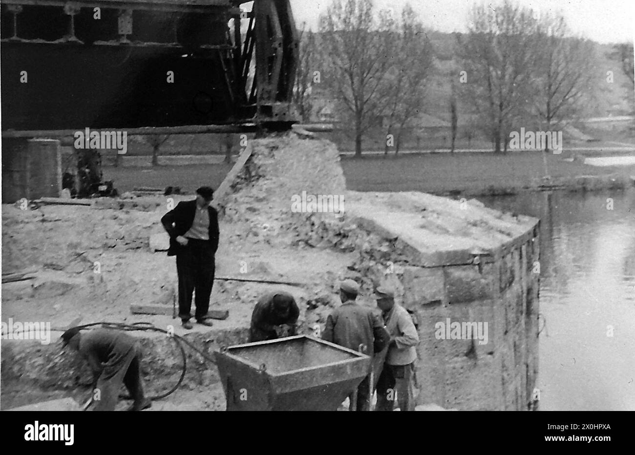 On April 1, 1945, German units blew up arch six in the middle of the ...