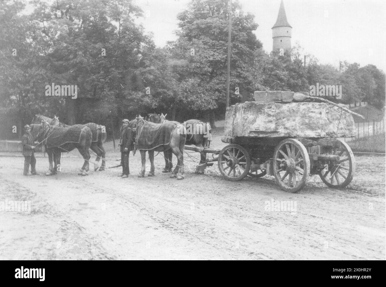 Stone transportation in Ochsenfurt [automated translation] Stock Photo ...