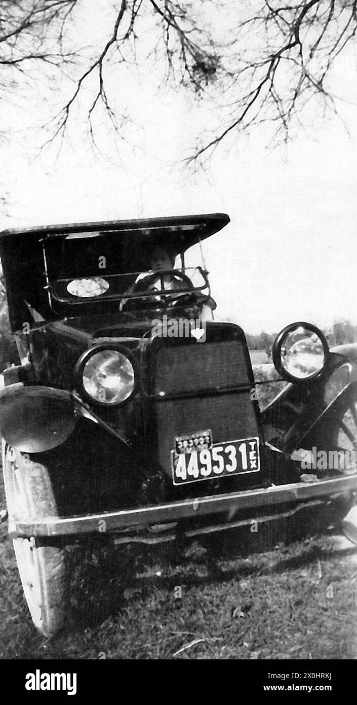 Classic car - Woman at the steering wheel [automated translation] Stock ...