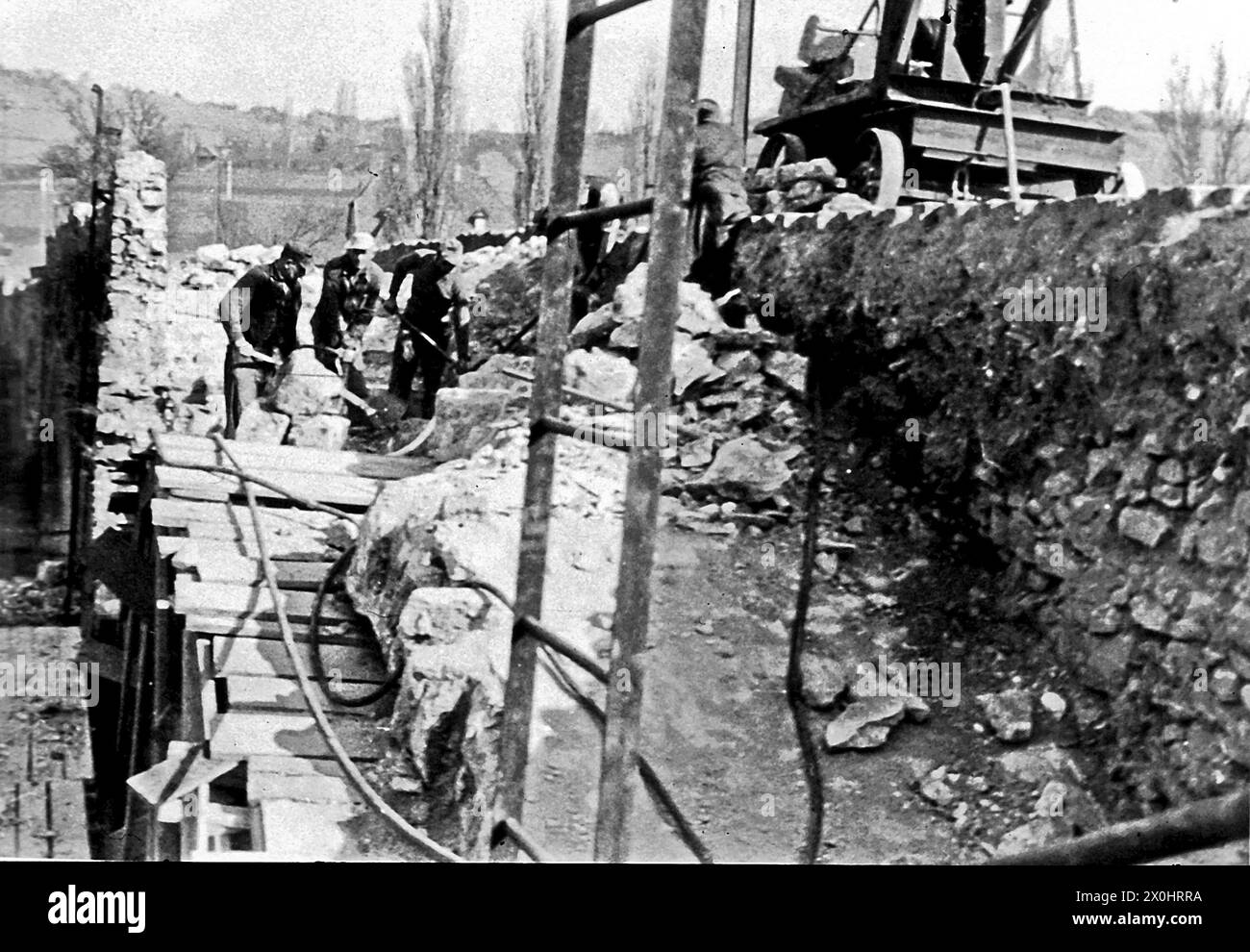 On April 1, 1945, German units blew up arch six in the middle of the ...