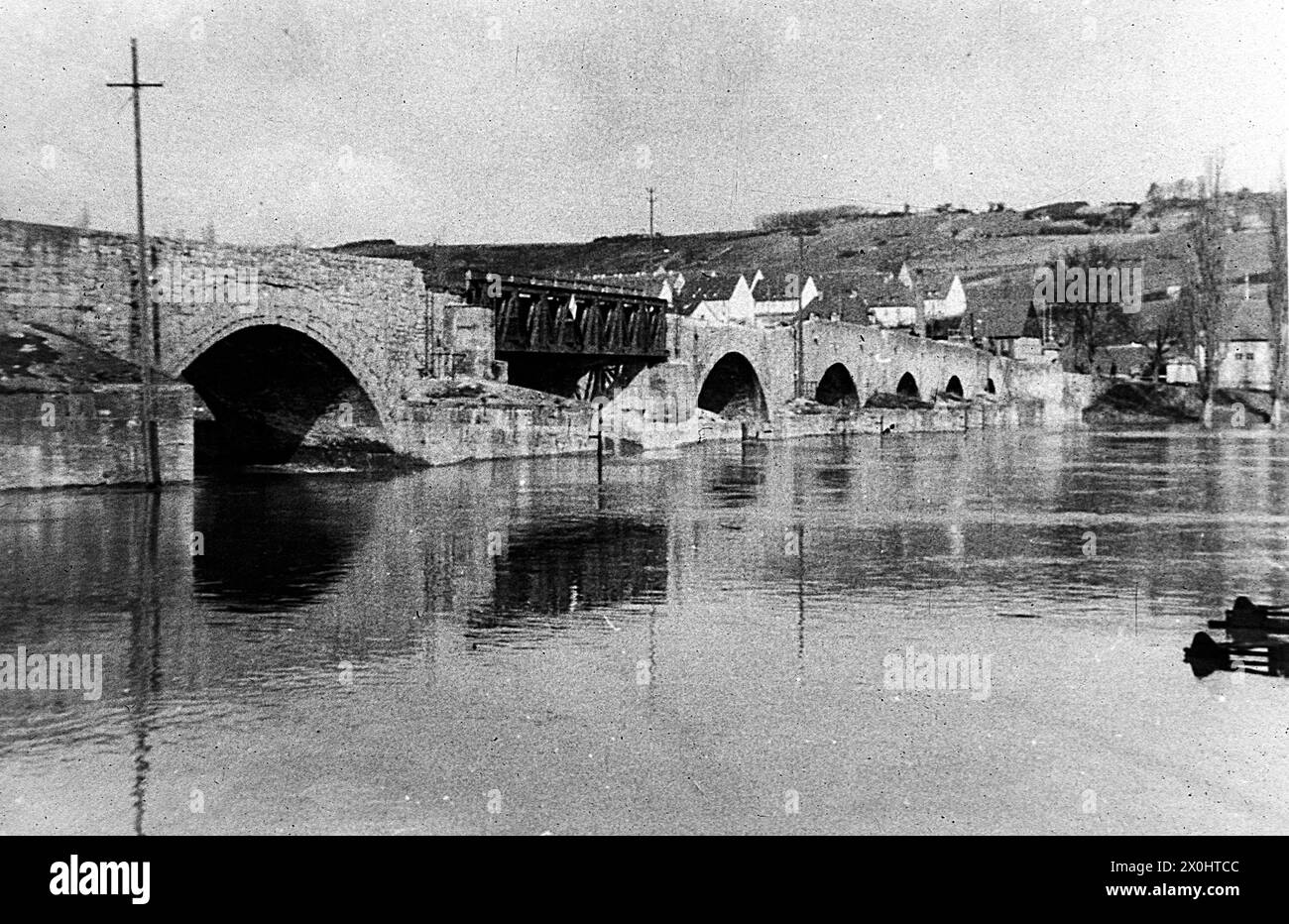 Temporary wooden structure Black and White Stock Photos & Images - Alamy