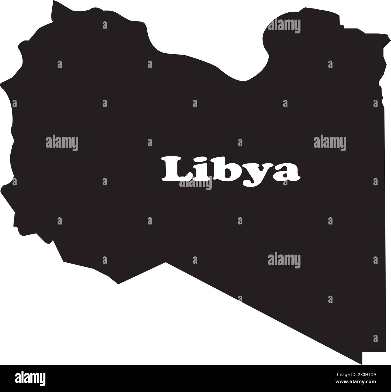 Libya map Cut Out Stock Images & Pictures - Alamy