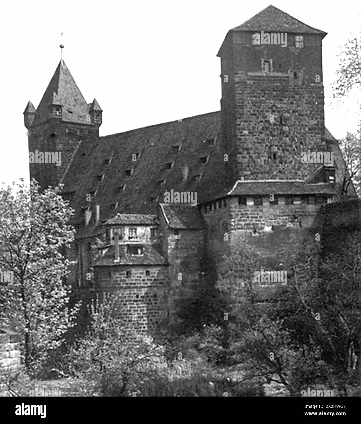Nuremberg - Imperial Castle 1930 [automated translation] Stock Photo ...