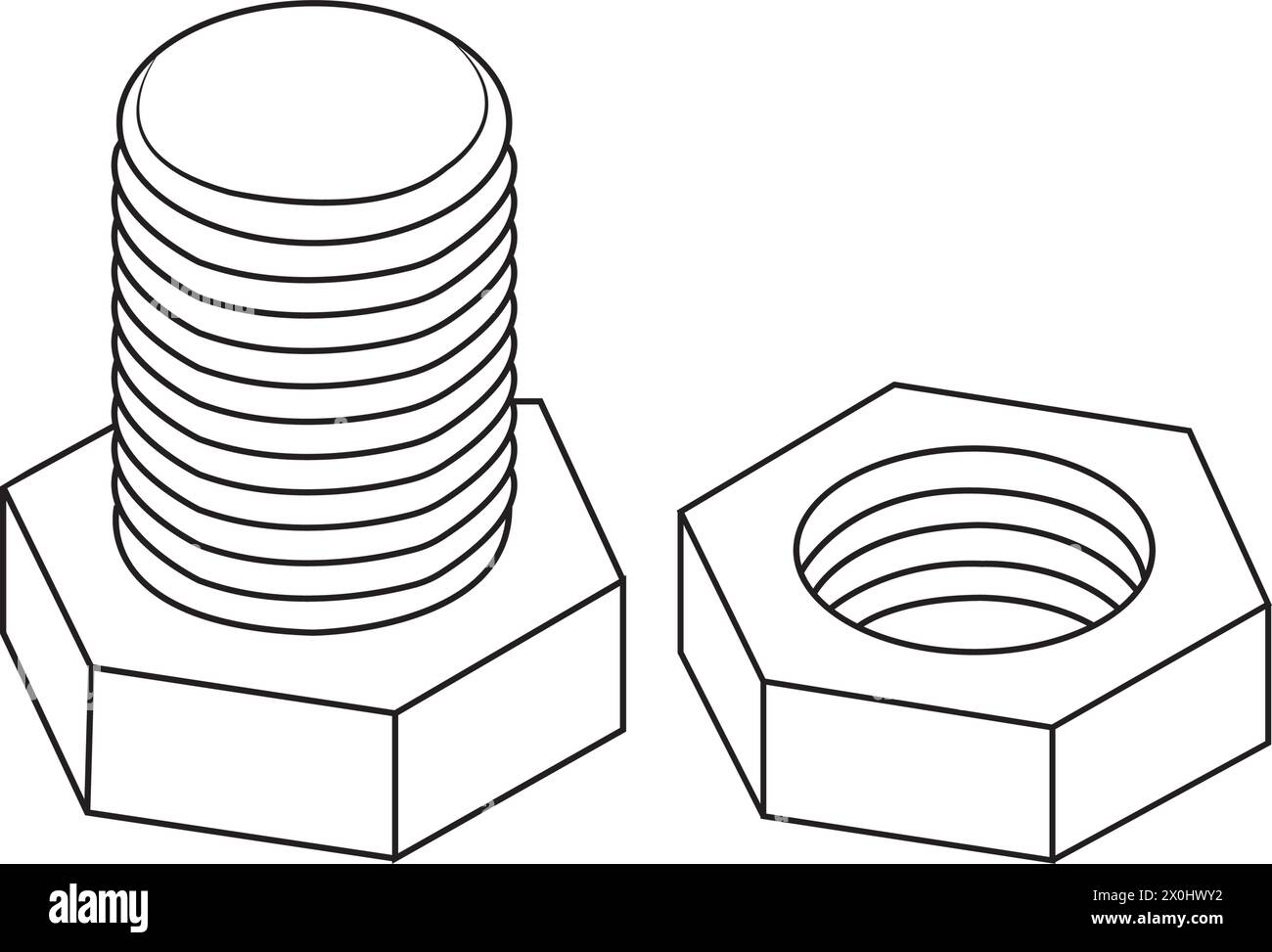 Simple key fastener Black and White Stock Photos & Images - Alamy