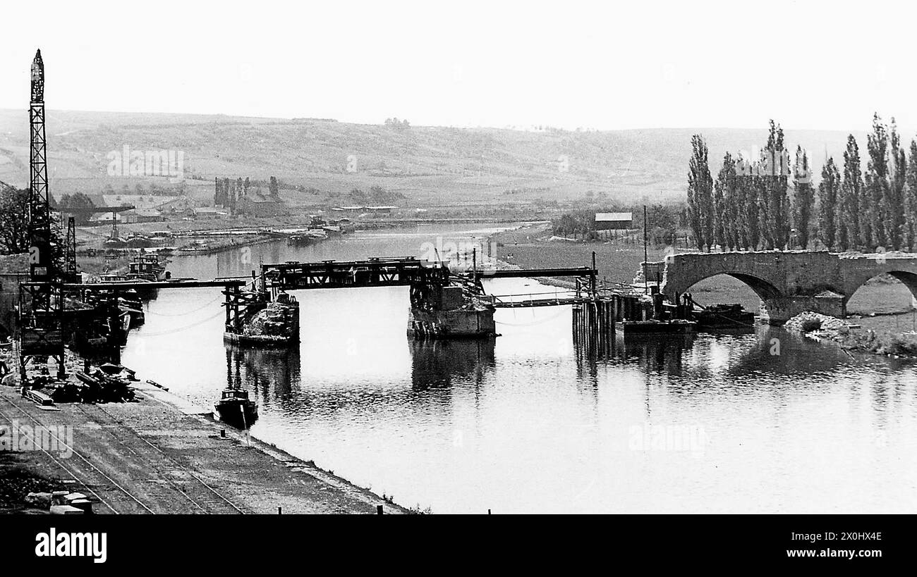 Old Main Bridge - construction work 1954-57 [automated translation ...