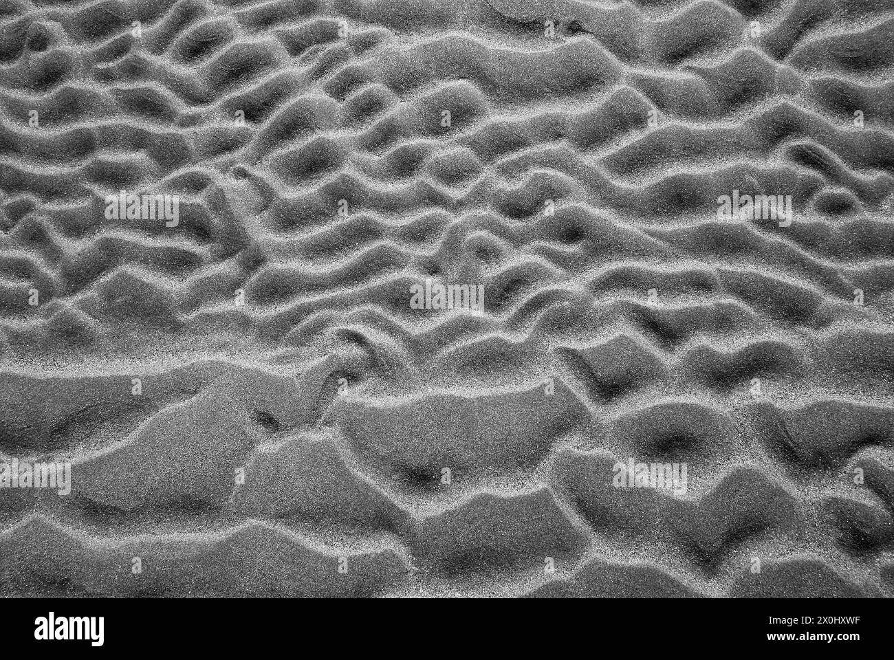 Sand formations during low tide on the Grande Côte before La Barre de ...