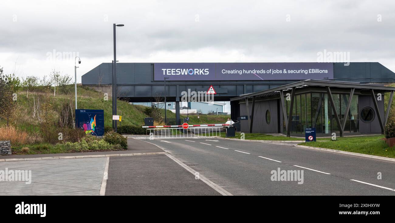 The Teesworks gatehouse site in Redcar,England,UK Stock Photo - Alamy