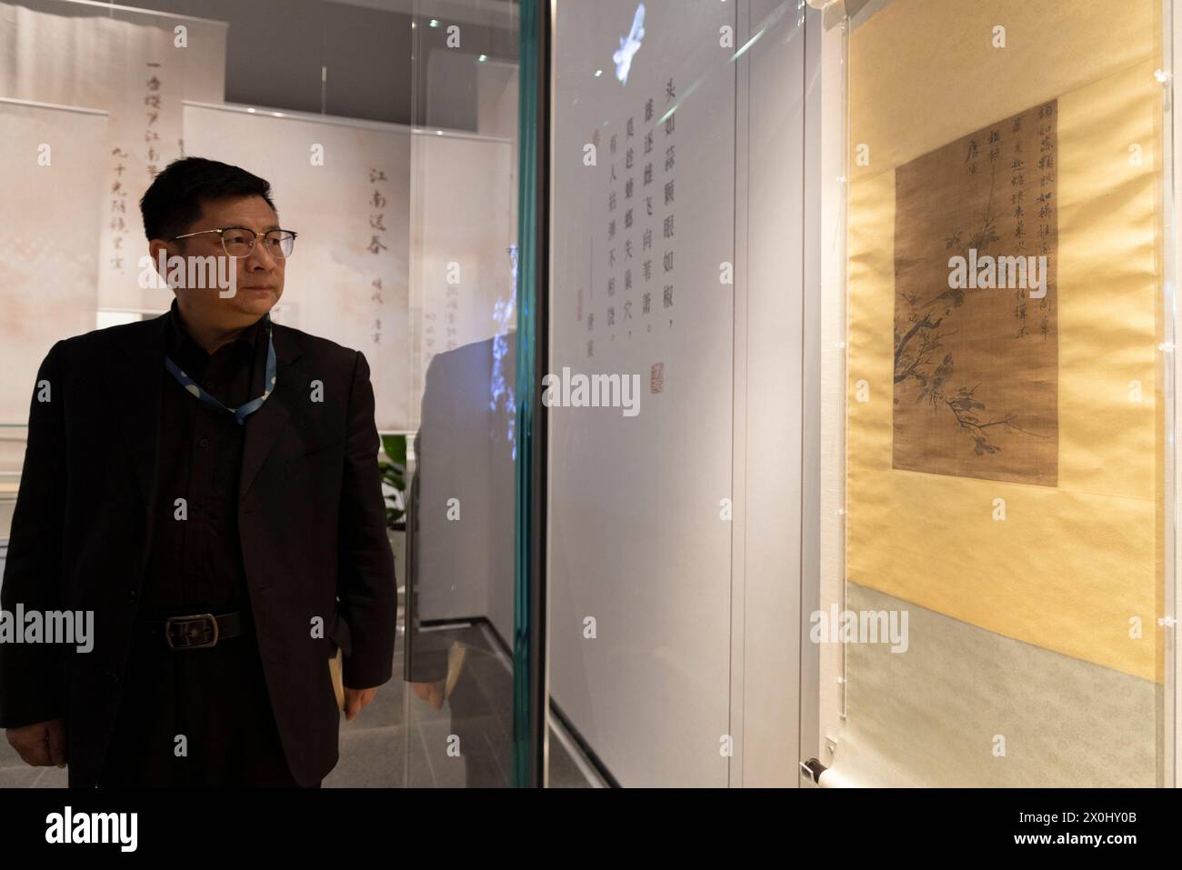 Nanjing, China's Jiangsu Province. 10th Apr, 2024. Ru Yuelai, curator ...