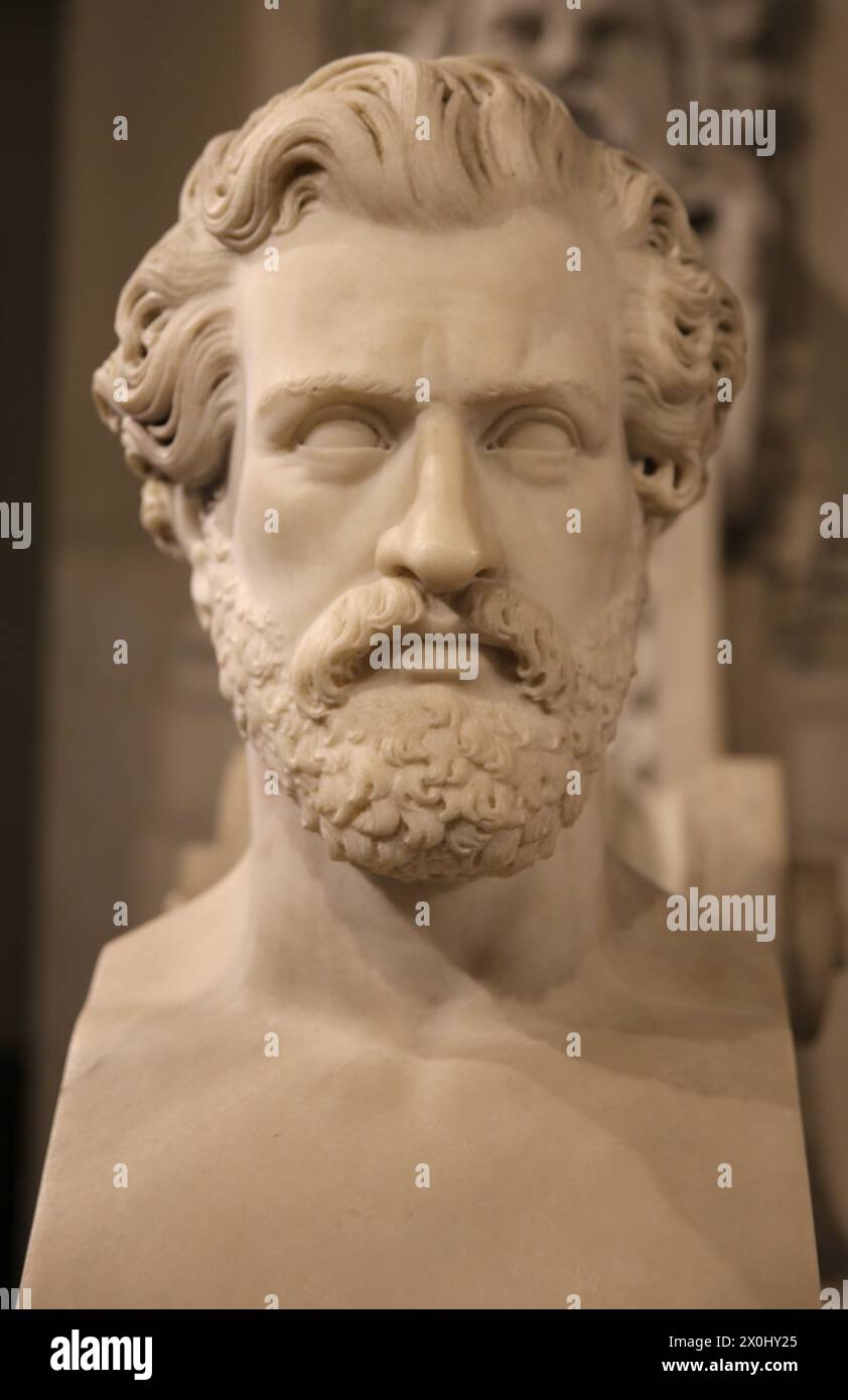 Conrad of Montferrat (d. 1192). King of Jerusalem. Marble. Herm by G ...