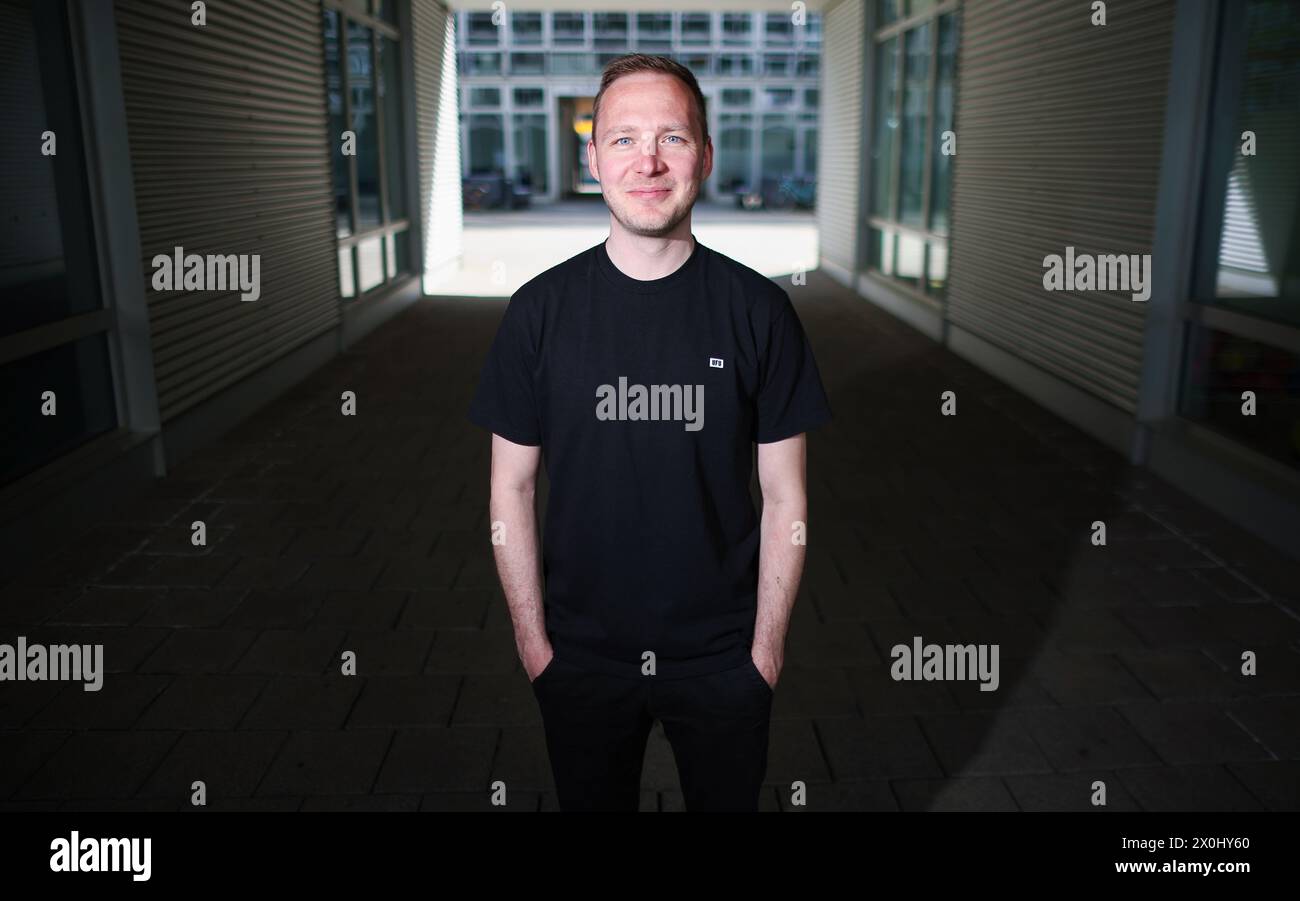 Leipzig, Germany. 12th Apr, 2024. André Herrmann, German author ...