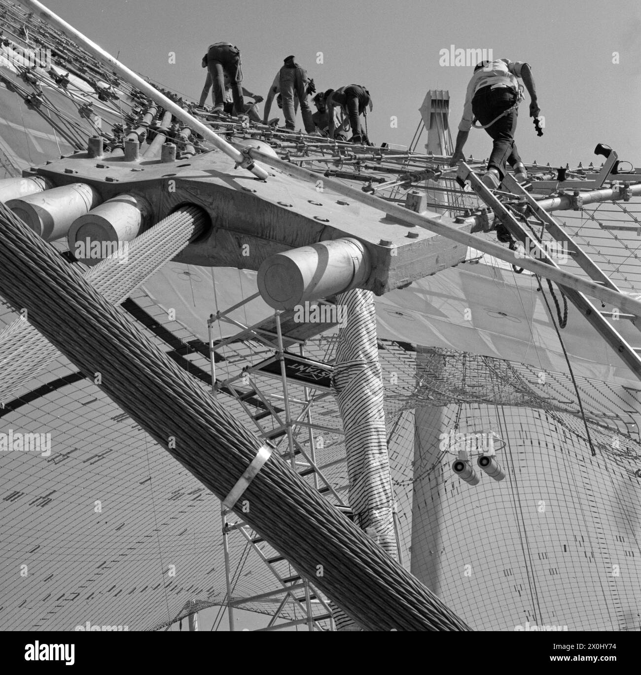 Construction of the Olympic Stadium Stock Photo - Alamy