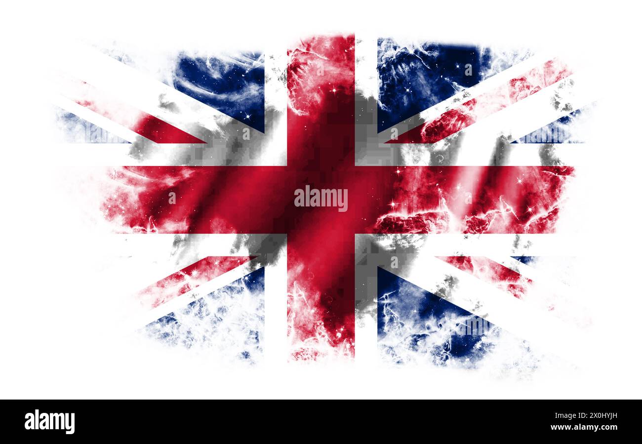 White background with torn flag of England Stock Photo - Alamy