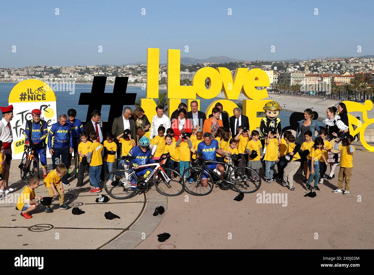 Nice, France. April 12, 2024. In July, Nice will host the finish of the ...