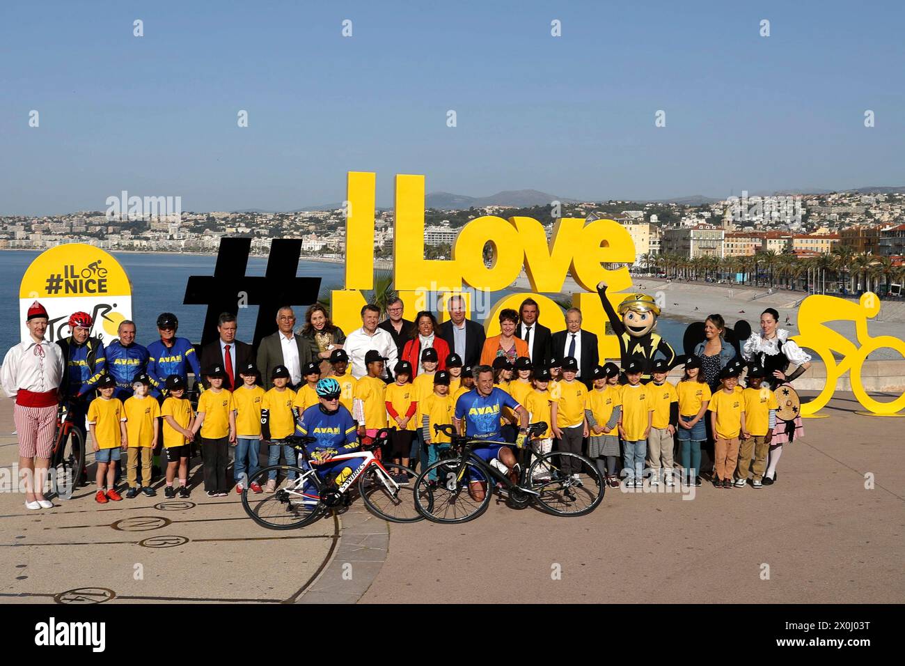 Nice, France. April 12, 2024. In July, Nice will host the finish of the ...