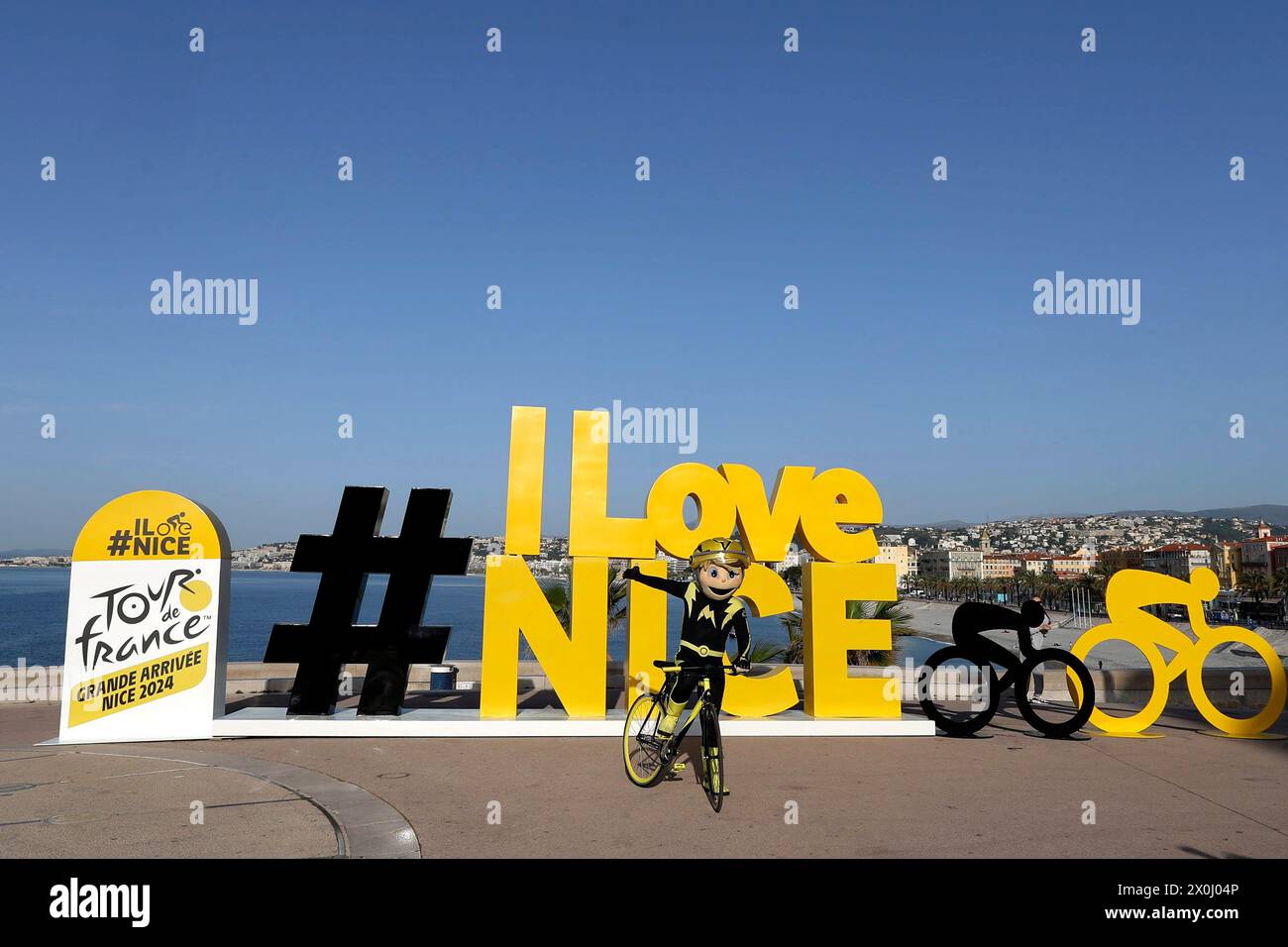 Nice, France. April 12, 2024. In July, Nice will host the finish of the ...