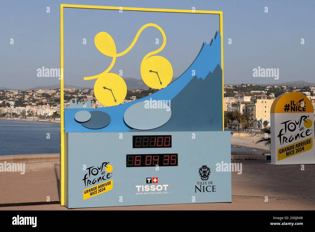 Nice, France. April 12, 2024. In July, Nice will host the finish of the ...