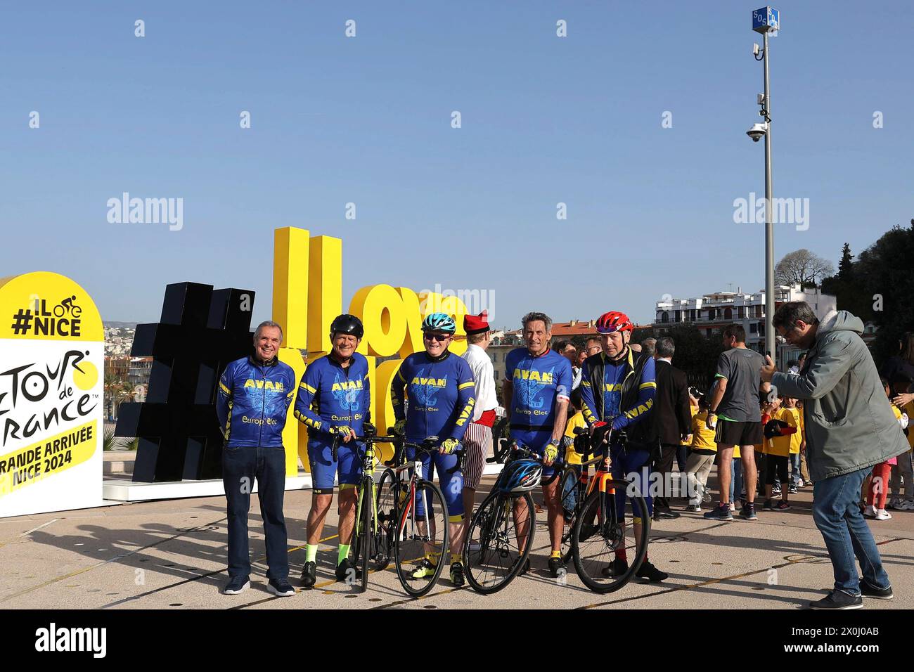 Nice, France. April 12, 2024. In July, Nice will host the finish of the ...